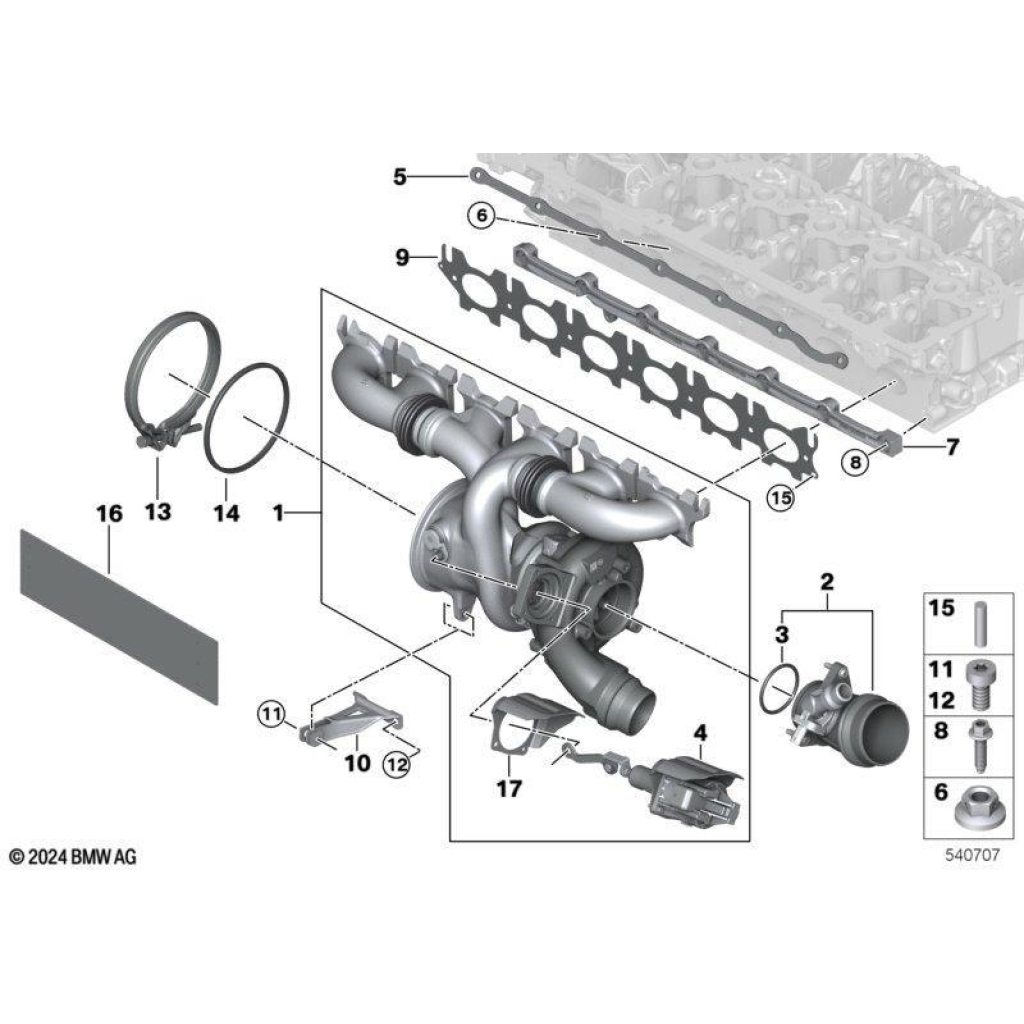 BMW B58 Gen 2 OEM Genuine Turbocharger M240i M340i 40i 11657934387 - PW ...